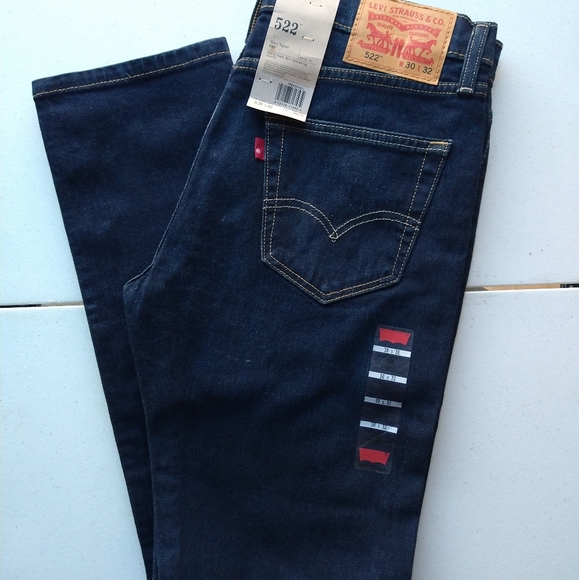 Levi's | Jeans | Mens 522 Levis Slim Taper W 3 L 32 Slim Taper Nwt ...